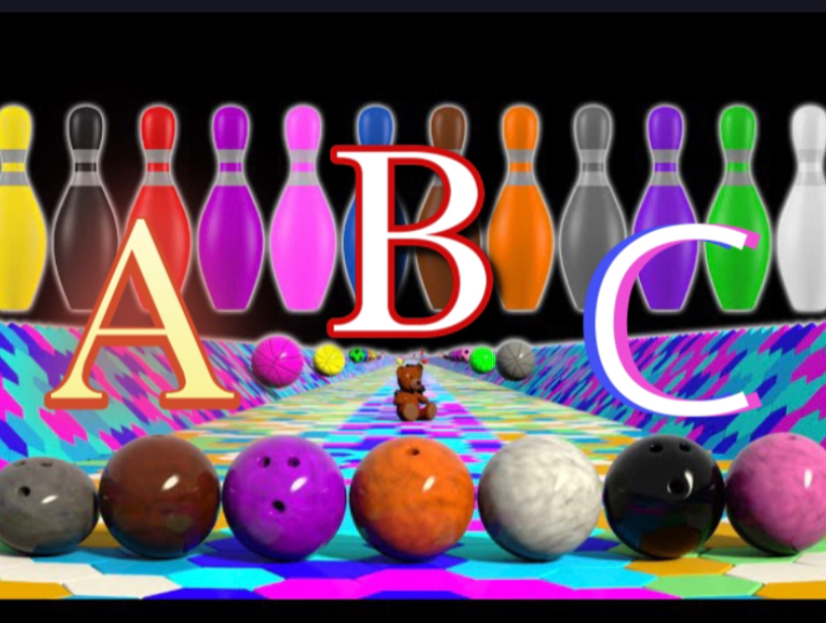 字母冒险:充满活力的ABC和水果的保龄球!ߎ�ߔ�ߍ