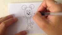 十二生肖简笔画.鼠的画法