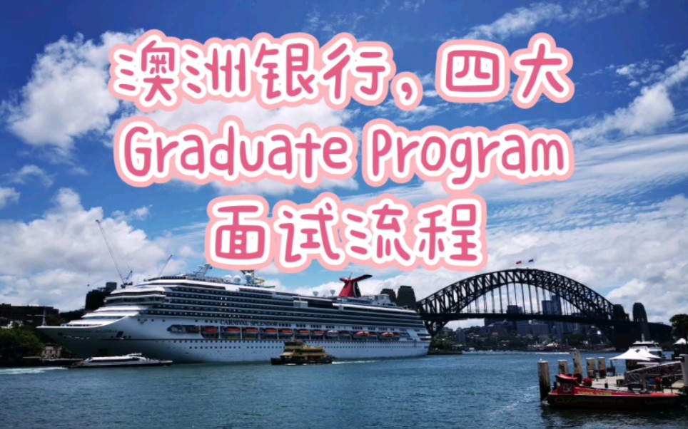 澳洲银行,四大Graduate Program面试流程哈喽!大家好!今天凯恩给大家...