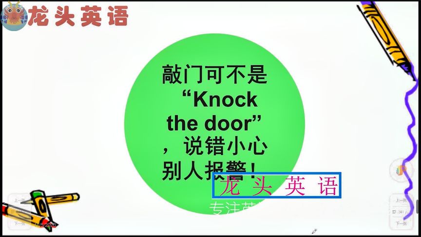 what?敲门不是“knock on the door”!那该怎样表达?