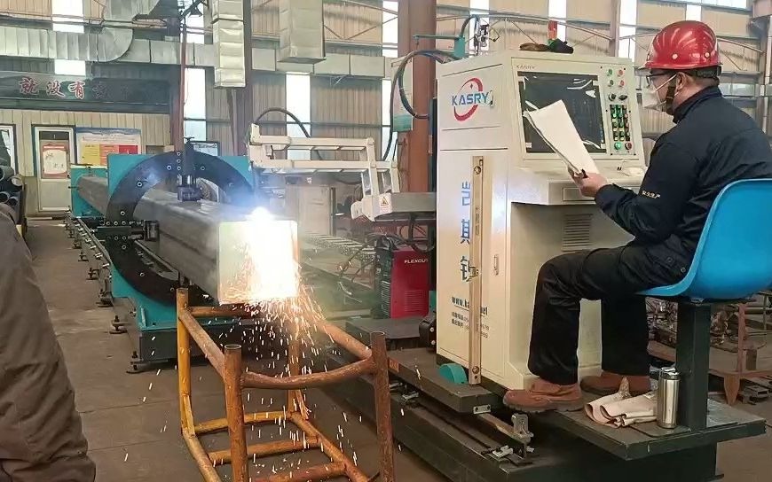 支持CAD数控等离子切割机 方管相贯线切割机 大型钢管切割机 大型...