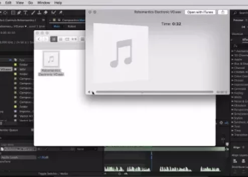 AE-MG动画教程19 - Audio and Camera - Over and Lining up ...