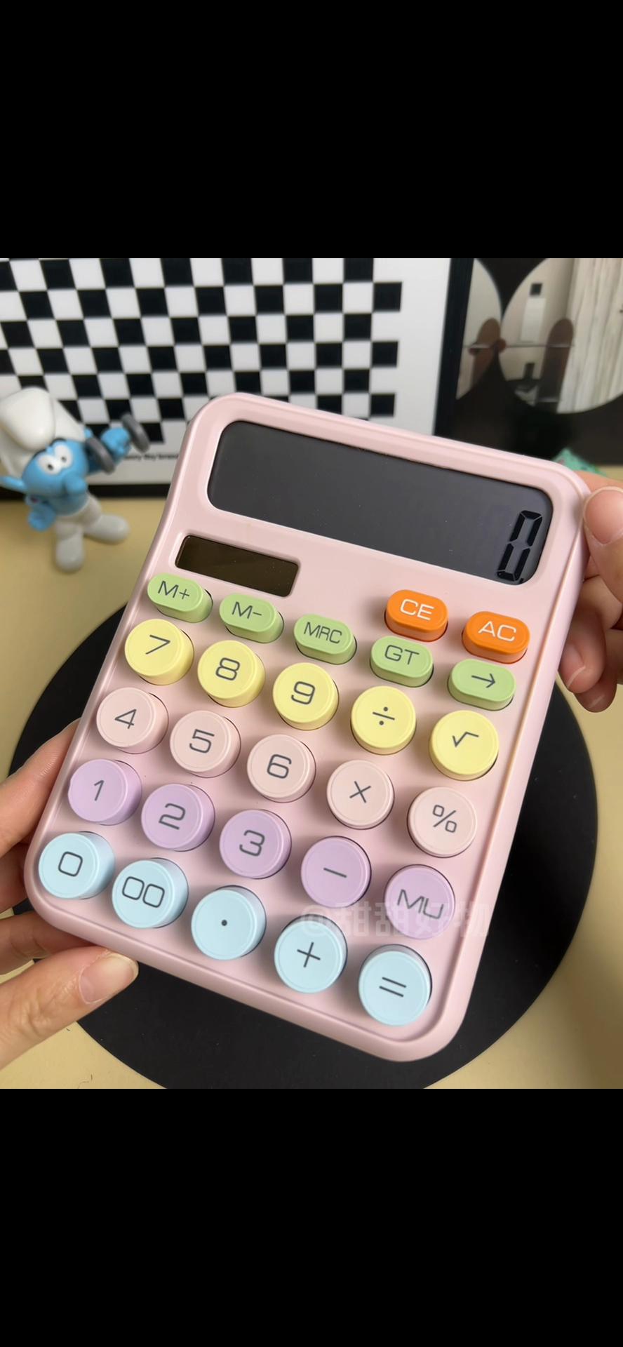 多巴胺色系双电源计算器#计算器 #多巴胺 #多巴胺 #创意 #便宜好物