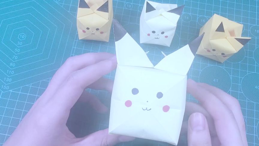 手工折纸皮卡丘 非常可爱 跟我学一下吧