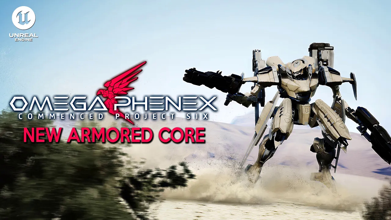 实机演示 机甲射击游戏《OMEGA PHENEX》_哔哩哔哩bilibili_演示