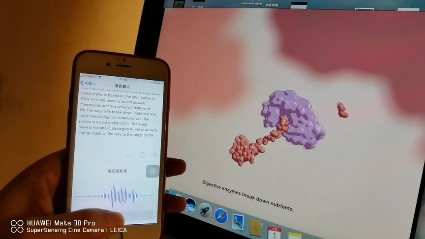 科大讯飞的语音识别是真心厉害,细胞生物学的英文准确识别率极高