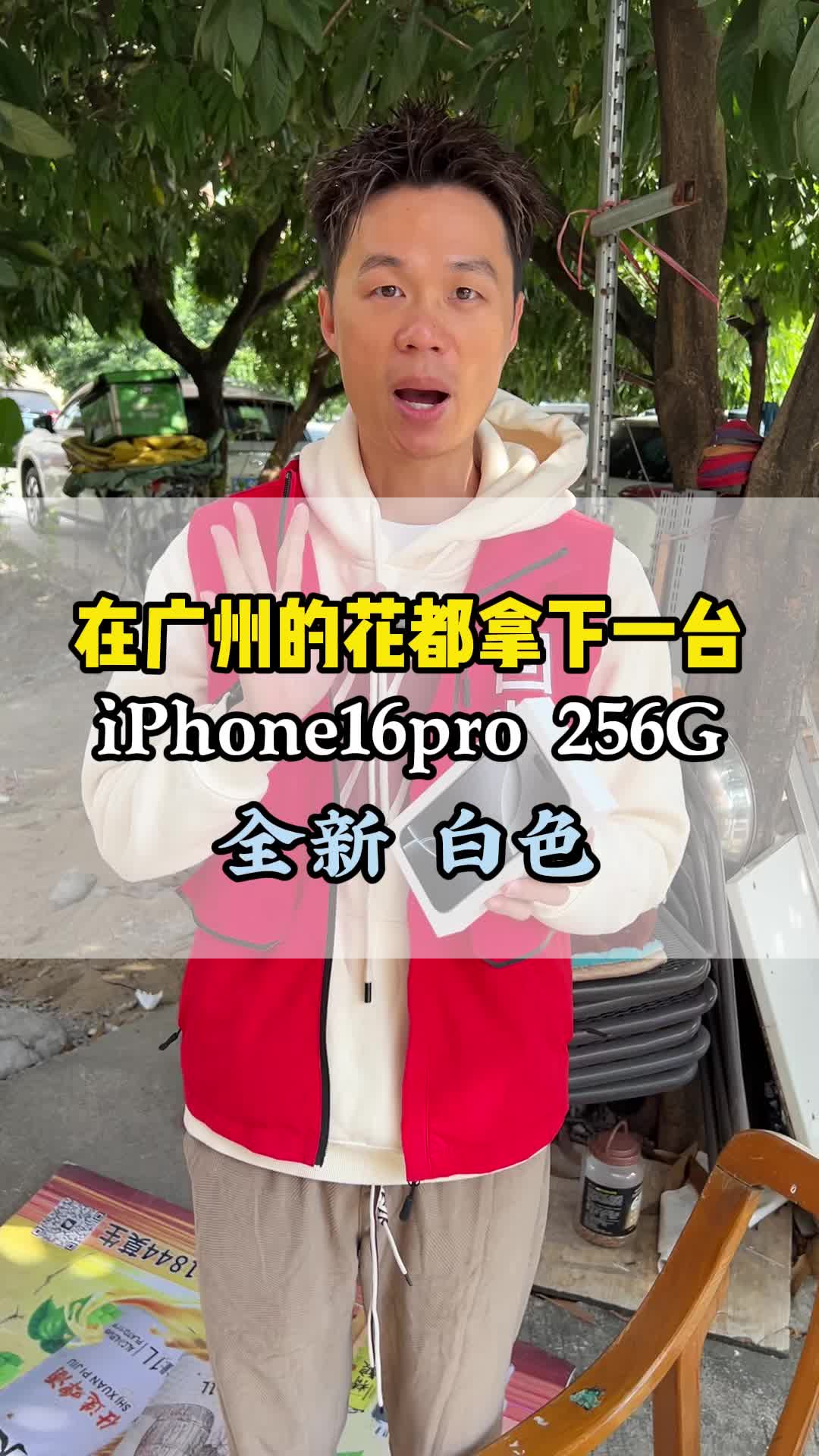 80张在广州花都本地拿下全新iPhone16 pro256G #广州同城 #广州上门...