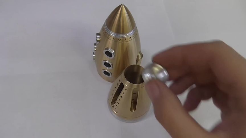 DIY一个铜制火箭模型 厉害了