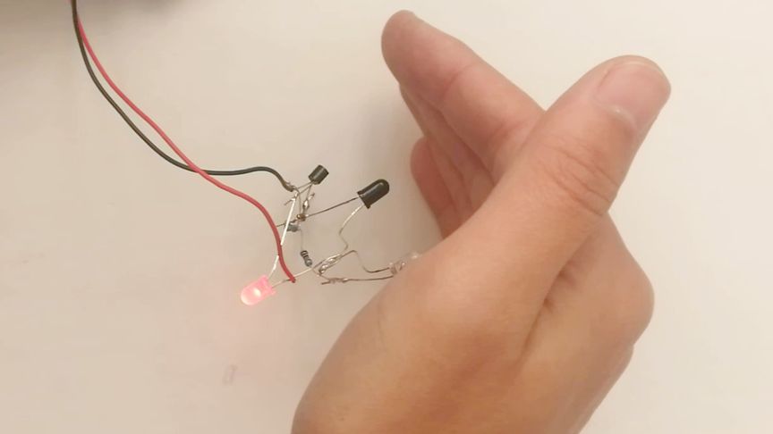 用红外对管做个红外开关,稍微改造一下就能做个红外遥控器!