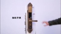 大门指纹锁操作