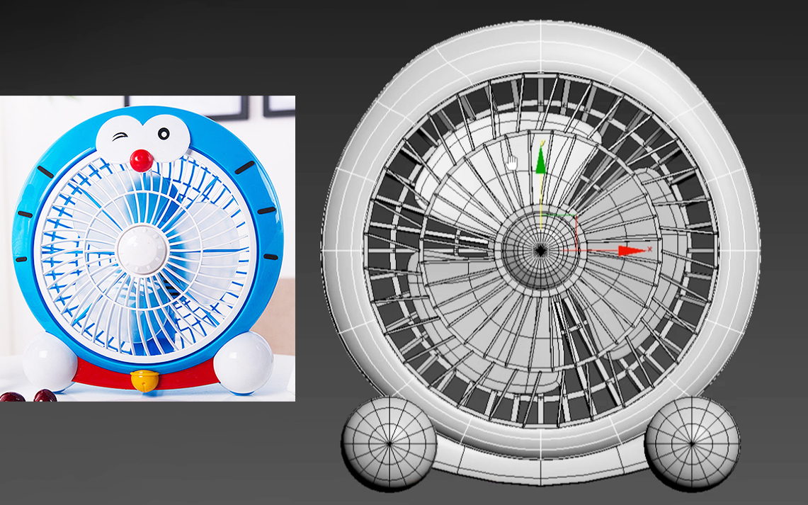 【3DMAX零基础建模】简单电风扇模型制作教程,新手入门零基础建模...