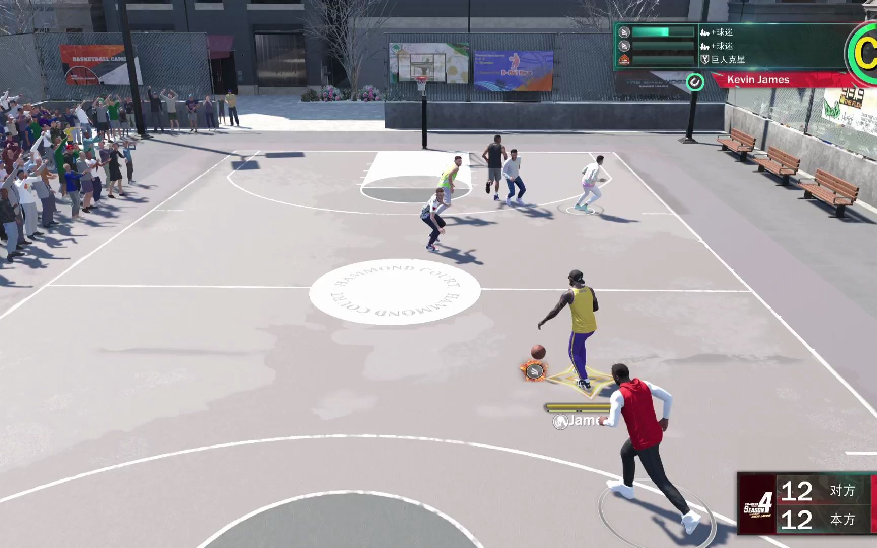 【NBA2K23】詹姆斯模板控卫!统治街球场 街球系列 第147期