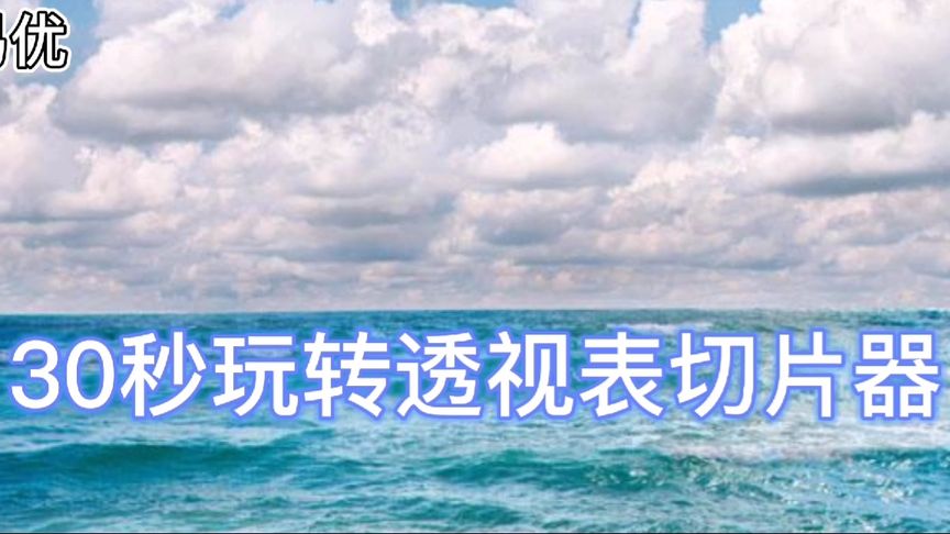 30秒教你学会透视表切片器使用