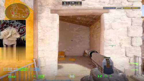 CSGO鬼狙教学:手枪局小镇飞2楼别怕!学大B哥钢枪站位,轻松撕碎进攻!