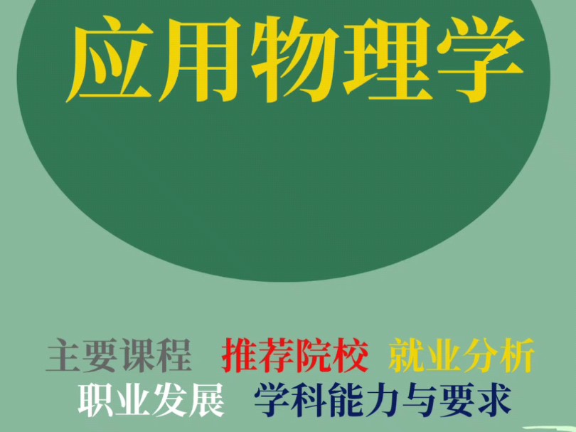 大学专业解读之应用物理学:主要课程、推荐院校、职业发展、就业...