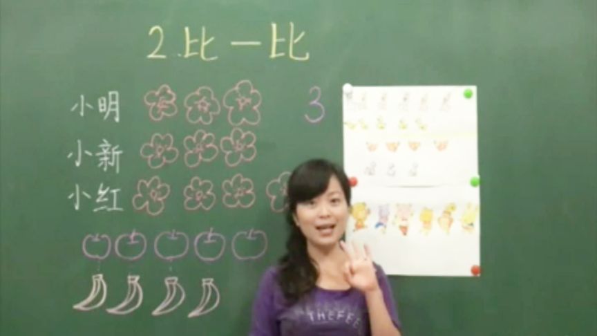 一年级数学上册:完整全套教学课堂,数学小学1上2.1 比一比