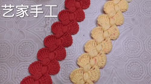 钩针编织花边织基础针法轻松完成赶紧试试吧