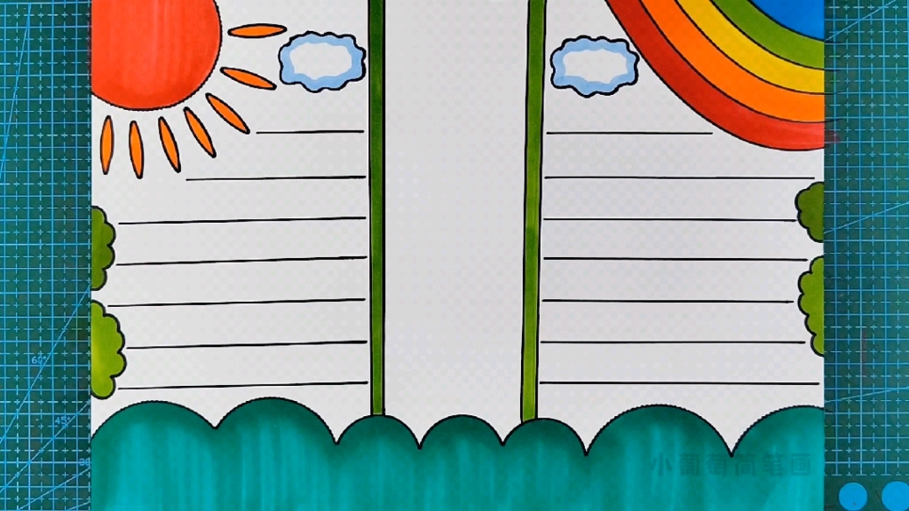 简单的万能手抄报模板来啦,小学生手抄报万能模板,画什么主题都可以...