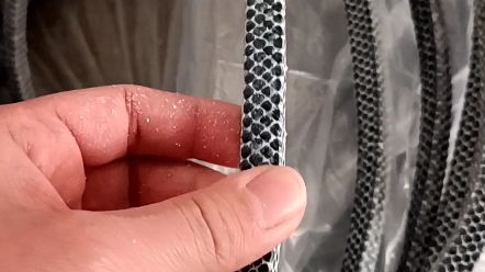 碳素高碳纤维盘根四氟盘根法兰阀水泵耐磨缠绕耐腐蚀密封6/8/10