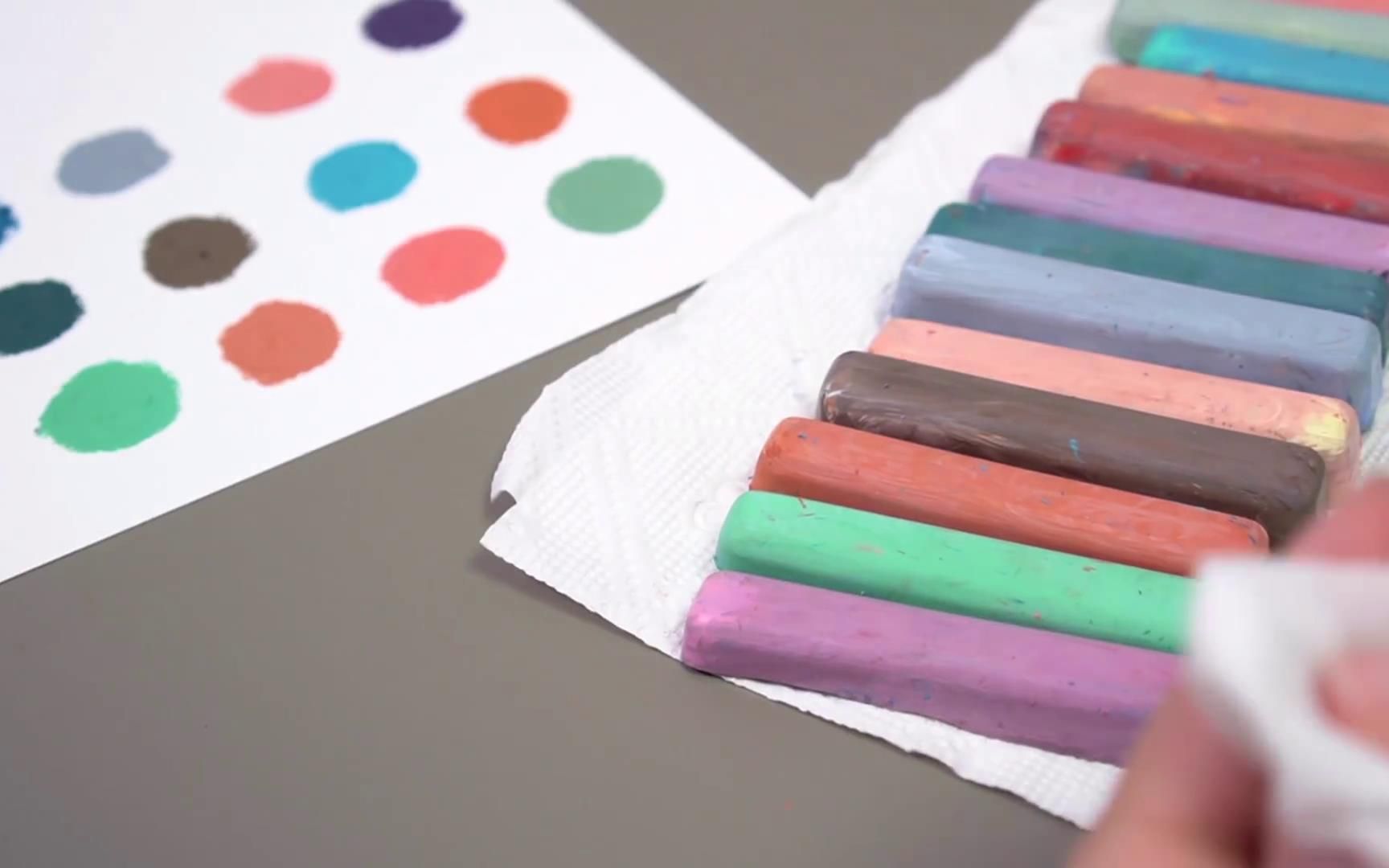 【自制油画棒】油画棒太短了不好用?化了做成新色吧~