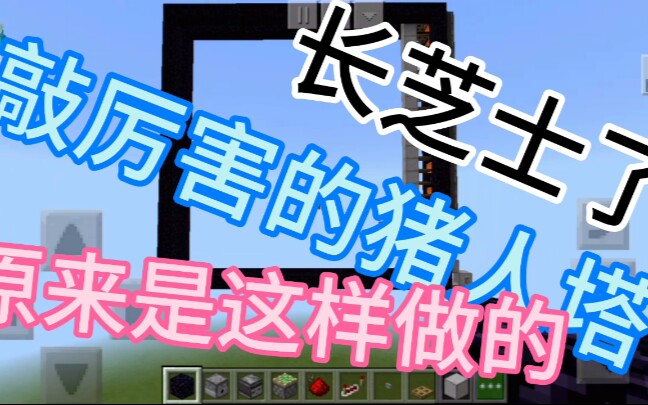 我的世界:效率贼高的猪人塔,你还不来学学咋做?