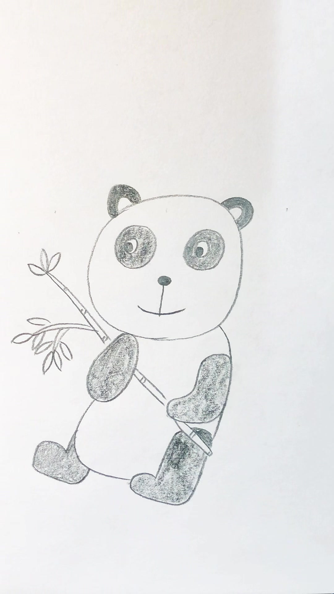 可爱的小熊猫 #简单画 #可爱简笔画 #简笔画教程