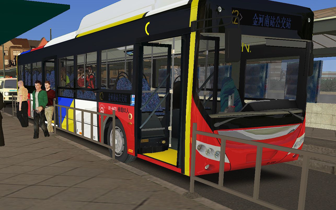 ...模拟2 : BYD比亚迪K9FE | OMSI 2 金河市2.6 K2线火车西站往金河南站