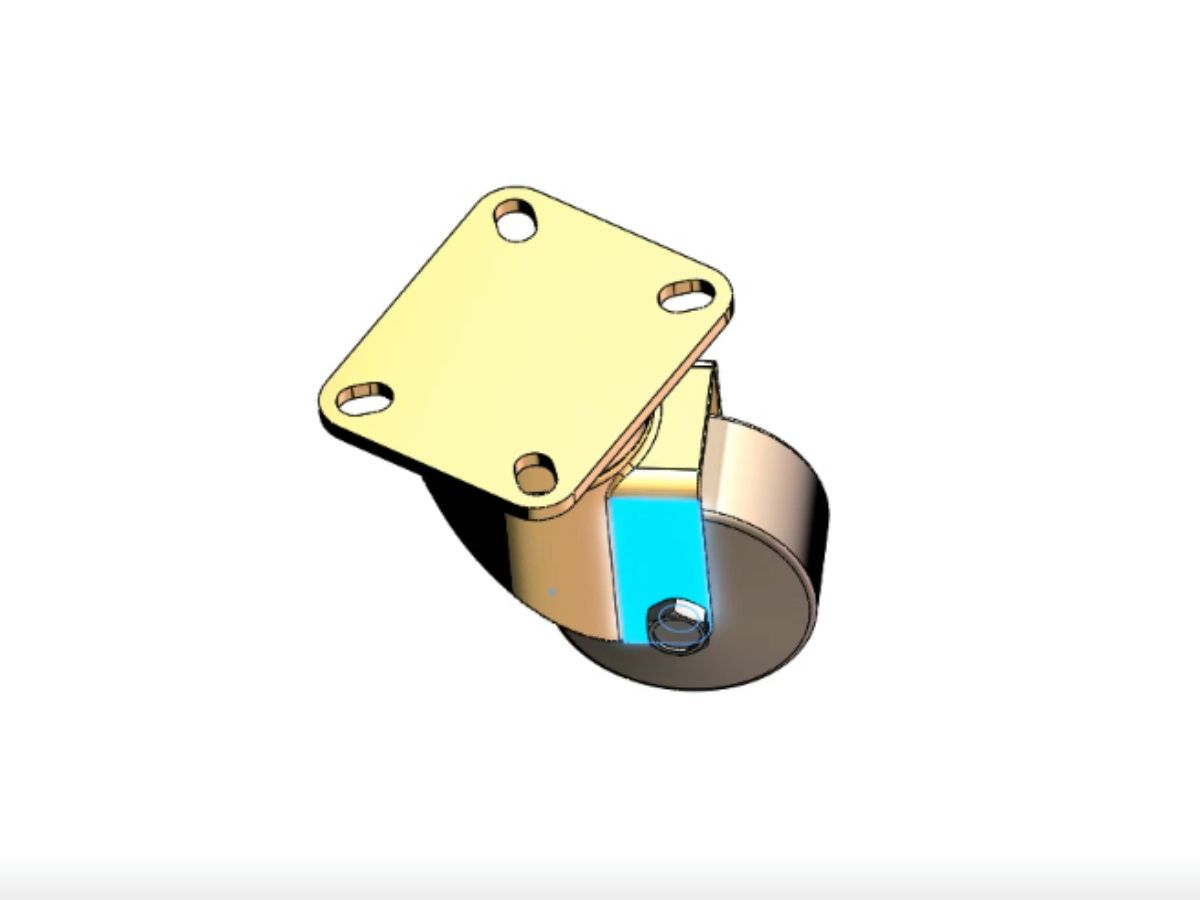 SolidWorks中万向轮装配方法