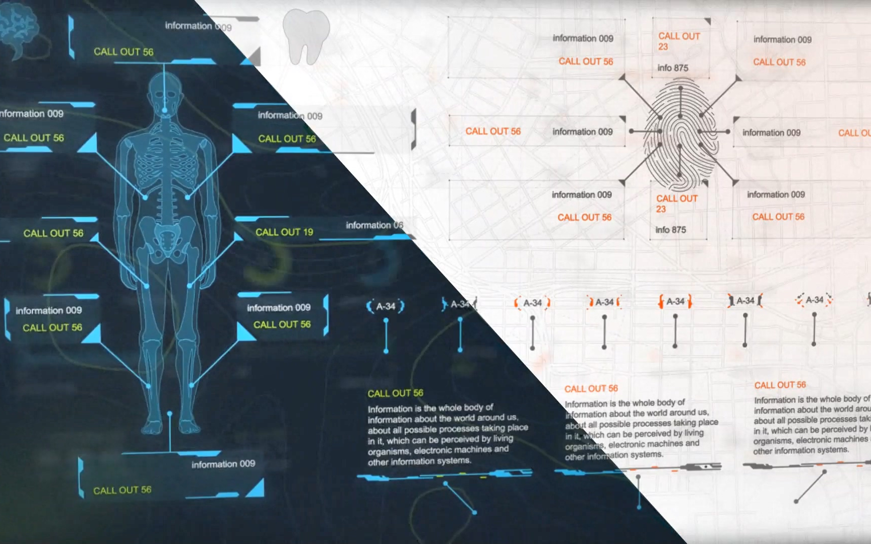 ...元素标注人体结构标注各种HUD元素包含世界地图指纹时钟各种饼图等
