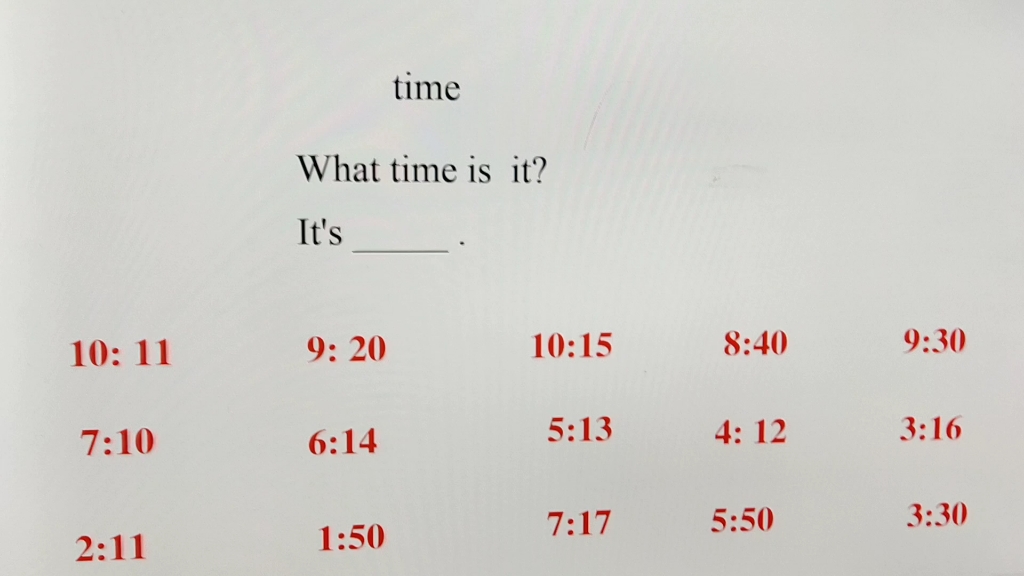 英文如何表达时间?