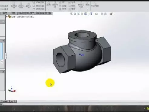 SolidWorks实例篇【2】—单实体建模:三通管(ftc空白制作)