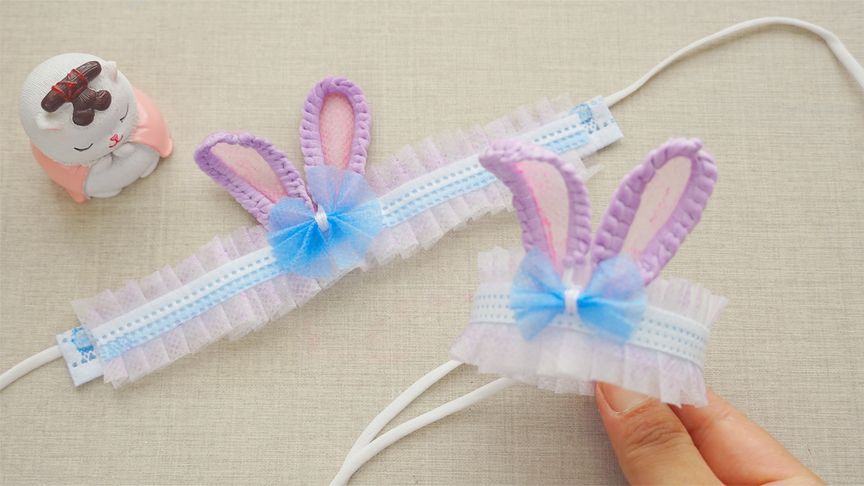 口罩秒变超可爱的星黛露手环,步骤也不难,和闺蜜一起做!