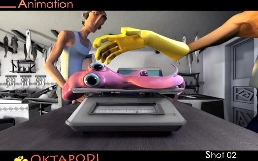 3D动画短片 Oktapodi 制作流程