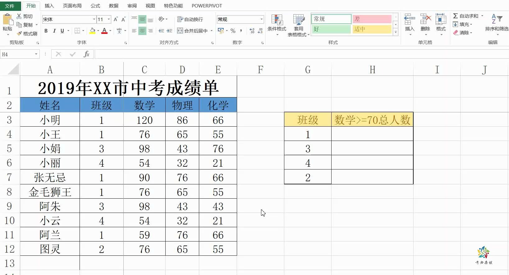 Excel小技巧,多条件计数运用