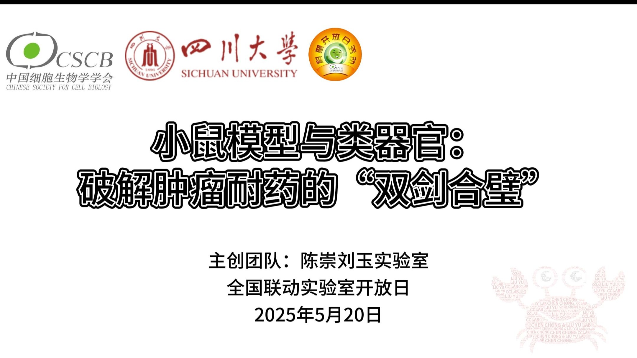 小鼠模型与类器官:破解肿瘤耐药的“双剑合璧”——【5·30科技工作...