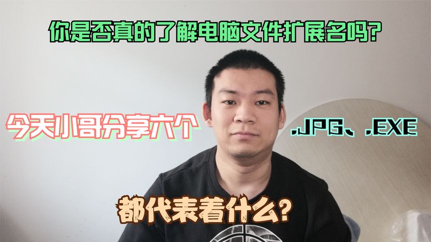 计算机文件末尾扩展名大家了解吗?英文代表什么意思今天分享6个