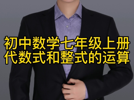 初中数学七年级上册代数式和整式的运算