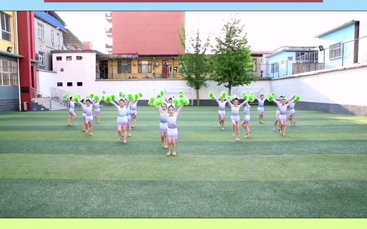 运动会开幕舞蹈《让我们荡起双桨》一等奖入场舞蹈,适合小学初中...