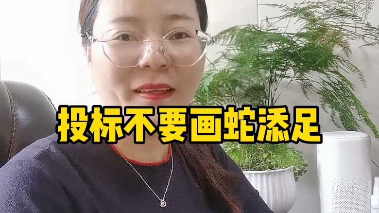 投标不要画蛇添足!
