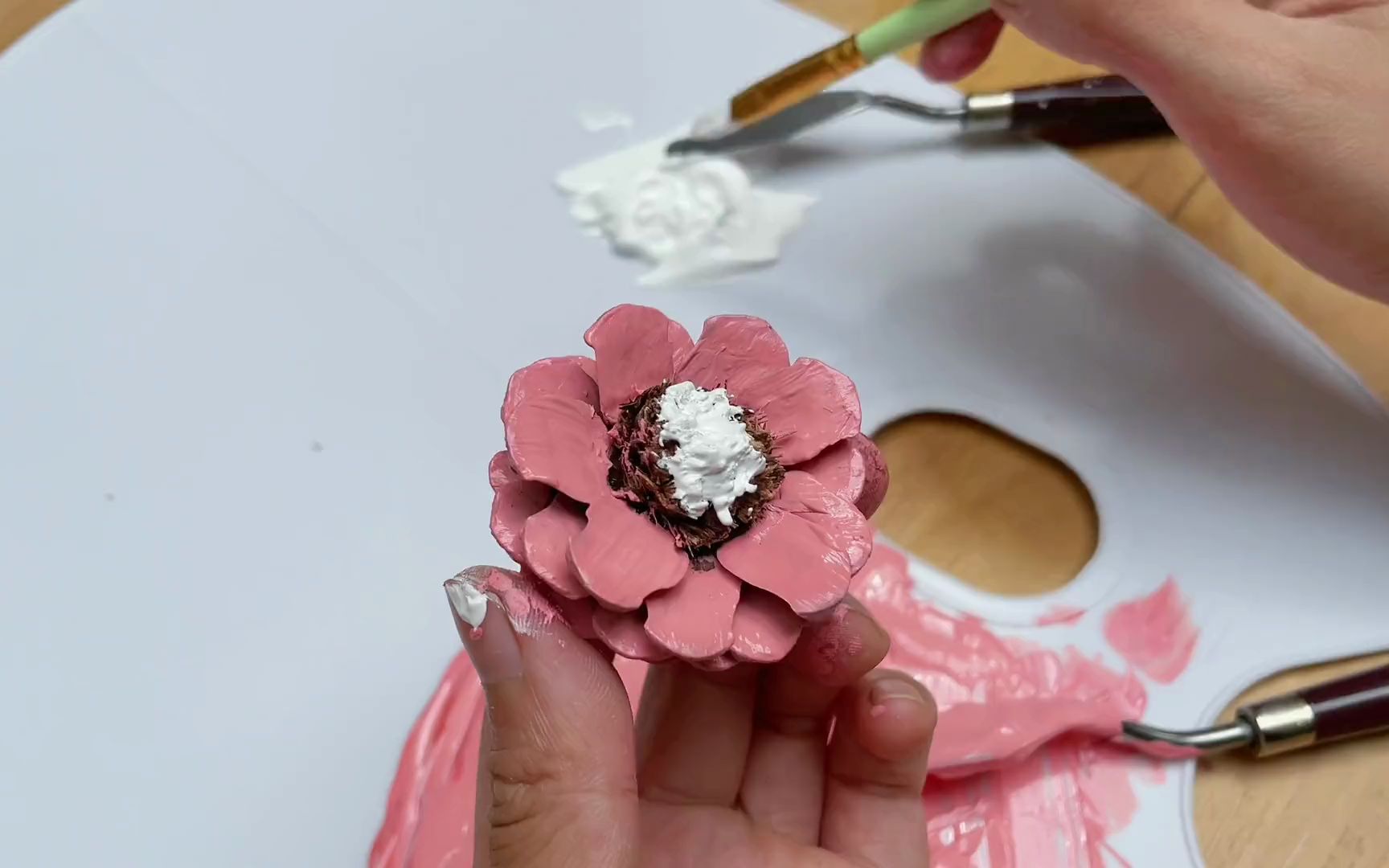 手工diy,松果手工制作