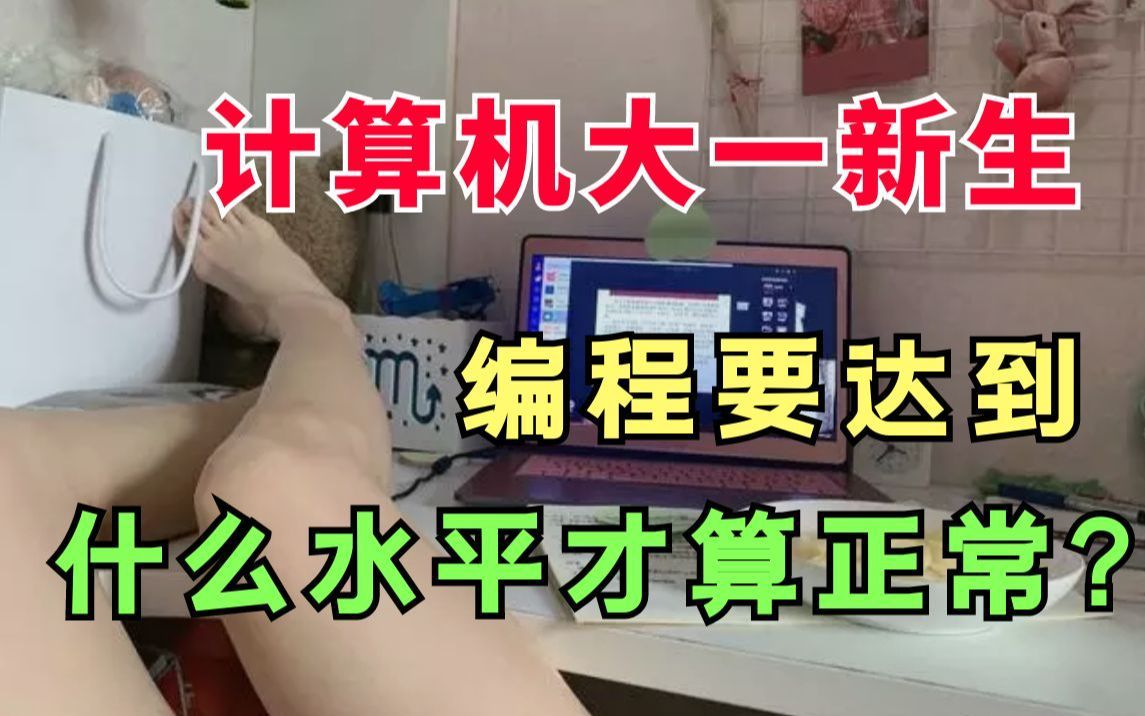 计算机大一新生编程要达到什么水平才算正常?