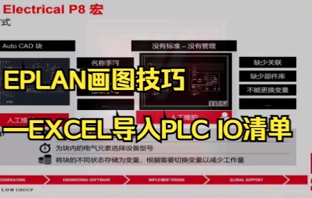 每天分享点EPLAN画图技巧—EXCEL导入PLC IO清单