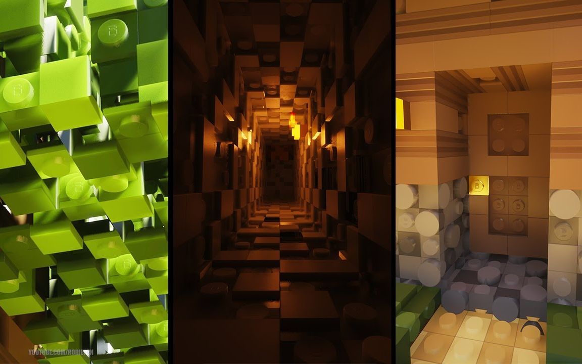 Minecarft 2021 乐高电影级别画质 - 光线追踪「4K」_我的世界