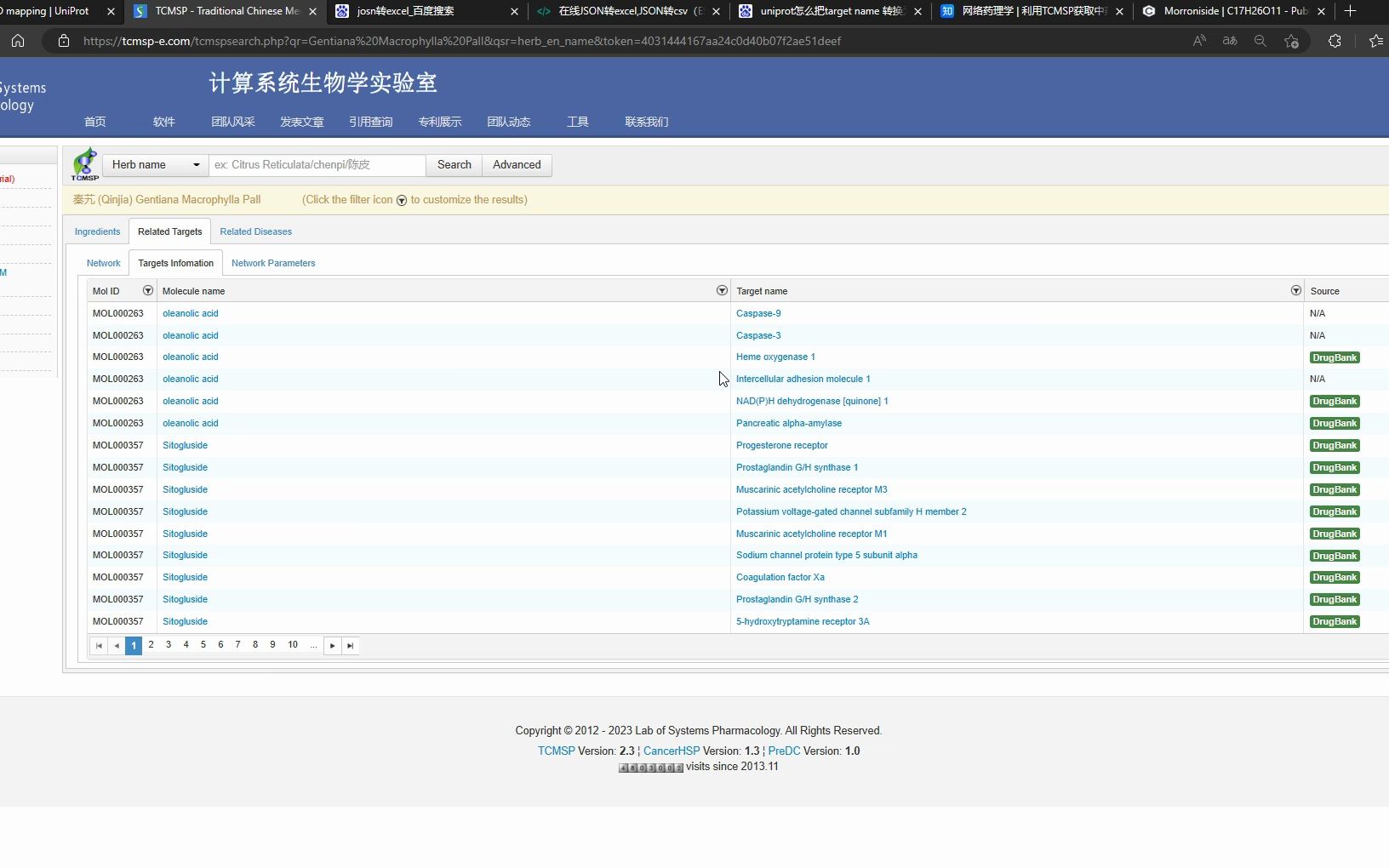 网络药理学 保姆教程