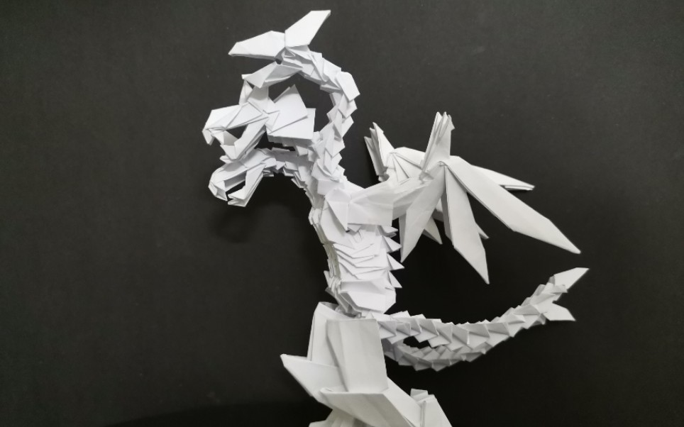 【折纸】用A4纸折基多拉,还原哥斯拉怪兽之王