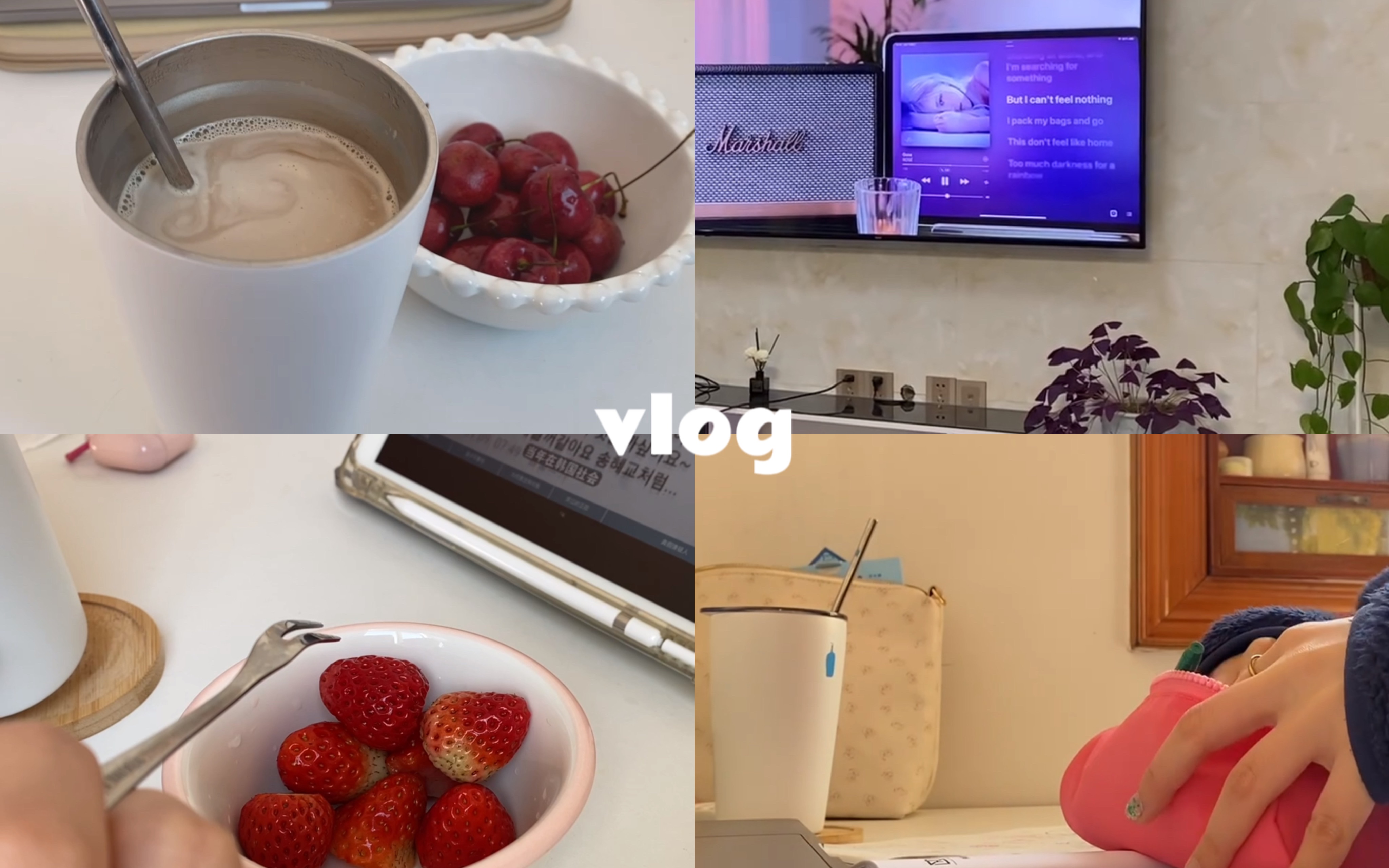 vlog78☊装模作样学习了/过个年/我就是喜欢一个人呆在家里/除了画画...