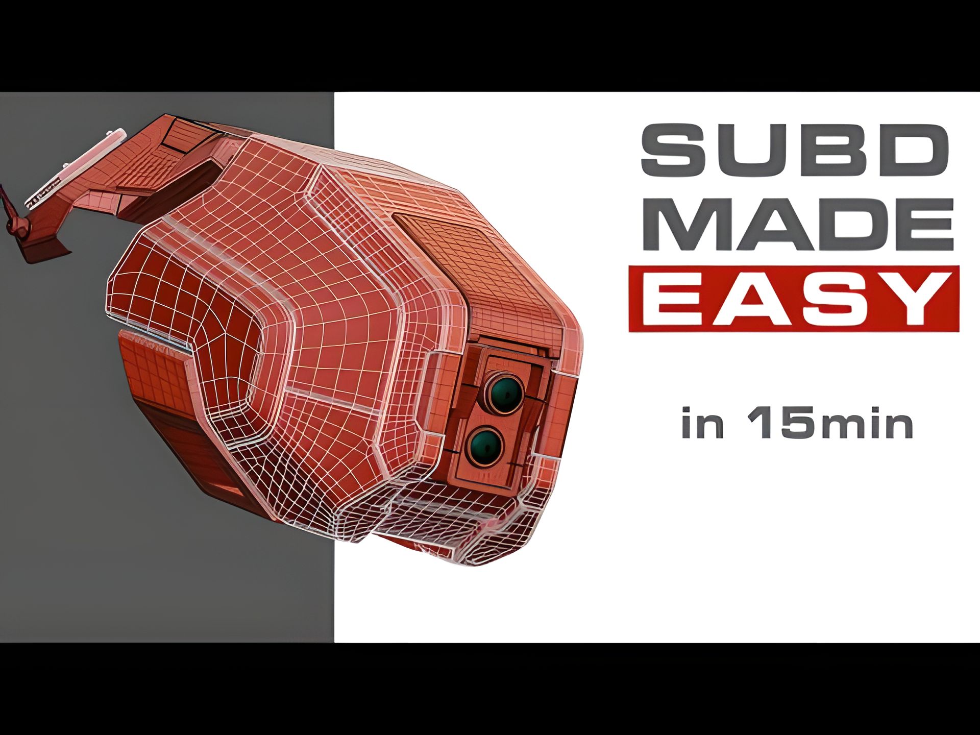 【中字】Blender 建模教程:SUBD硬表面细分建模