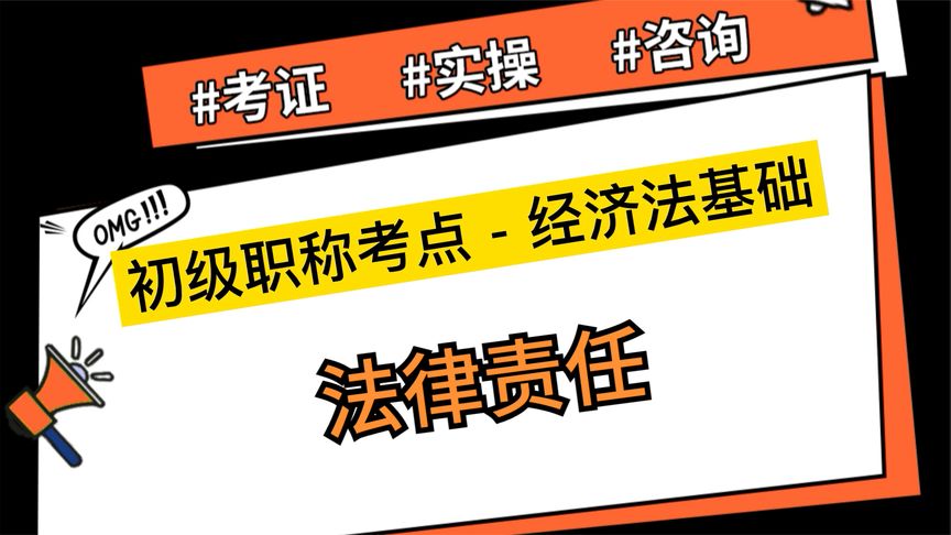 初级会计《经济法基础 》-法律责任
