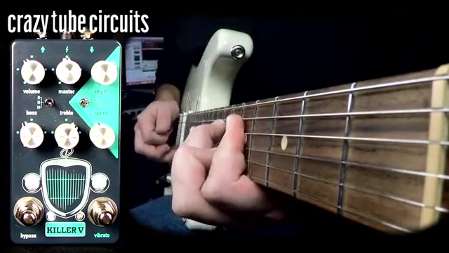 Crazy Tube Circuits - Killer V 复古音箱过载+颤音 单块效果器 演示