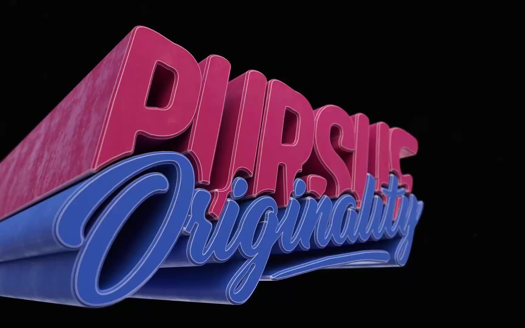 C4D实用效果教程:3D立体标题LOGO制作